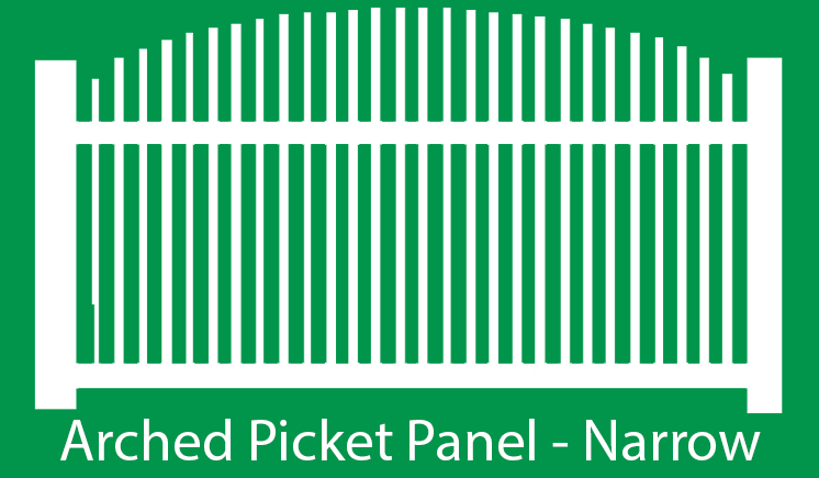 Arched Picket Panels - Narrow - ProLink Supply